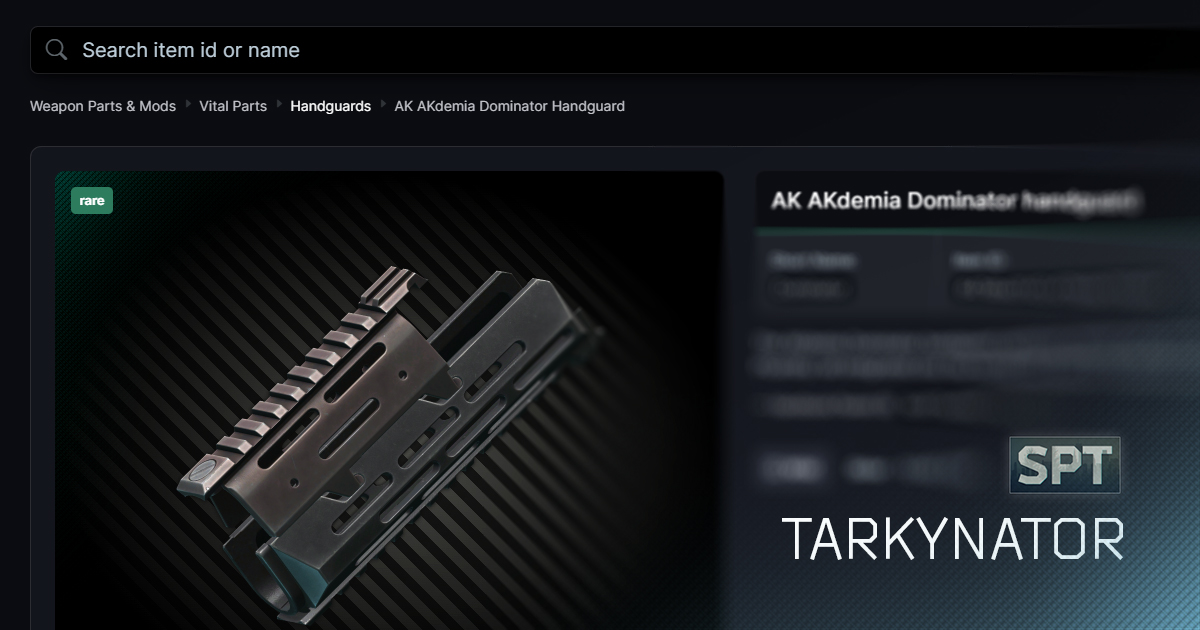 TARKYNATOR - SPT Modding Tool